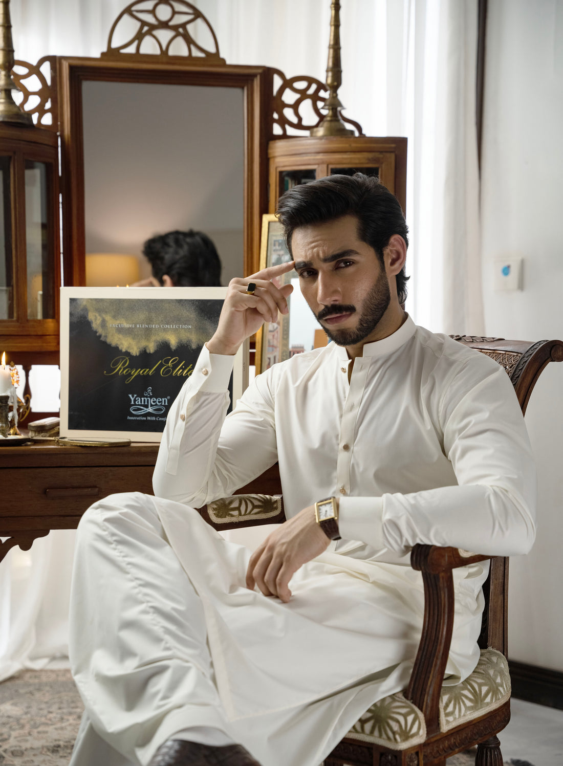 Men's Unstitched Shalwar Kameez Fabric by Yameen Fabrics